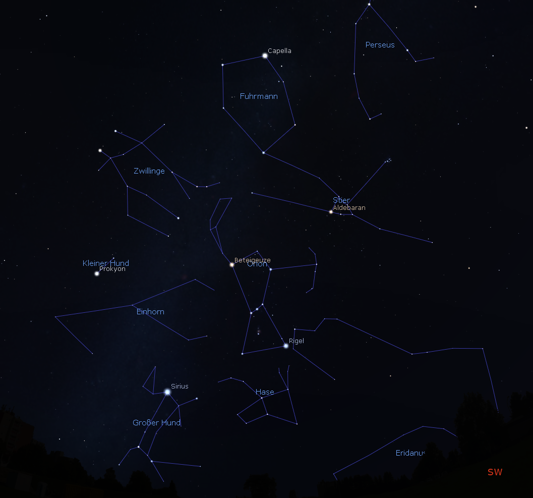 Der Sternhimmel im Februar 2020